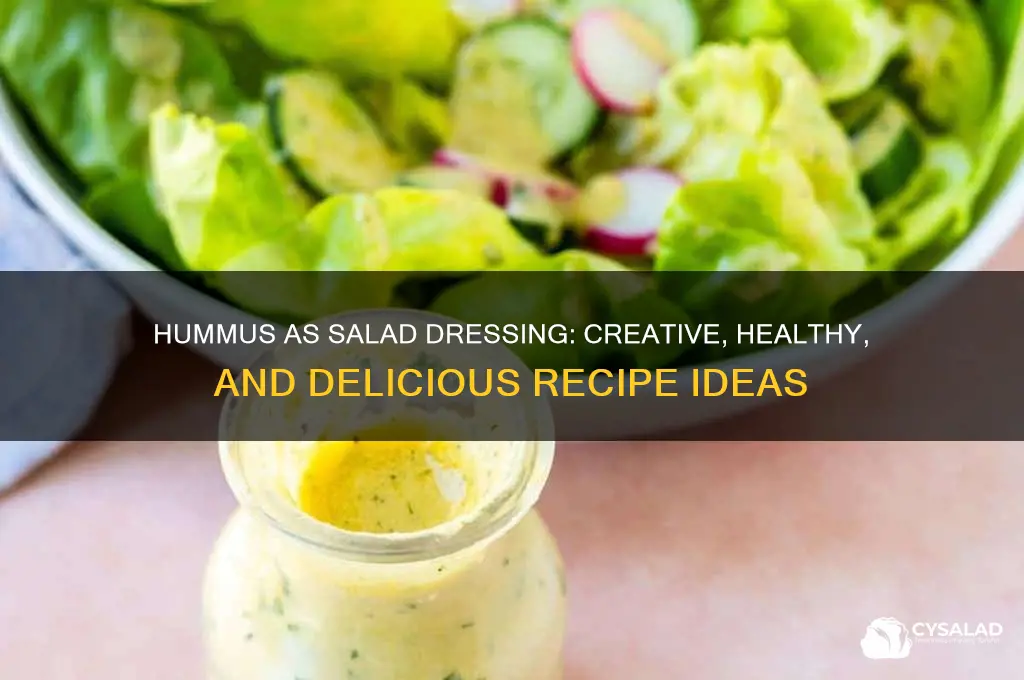 Hummus As Salad Dressing: Creative, Healthy, And Delicious Recipe Ideas ...