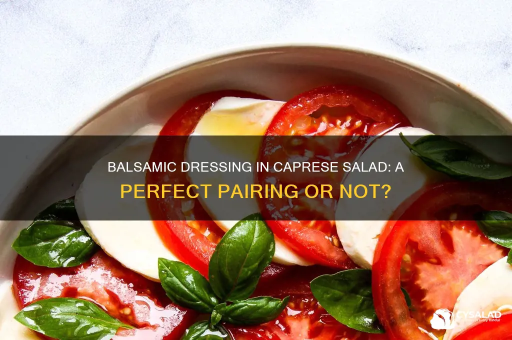 Balsamic Dressing In Caprese Salad: A Perfect Pairing Or Not? | CySalad