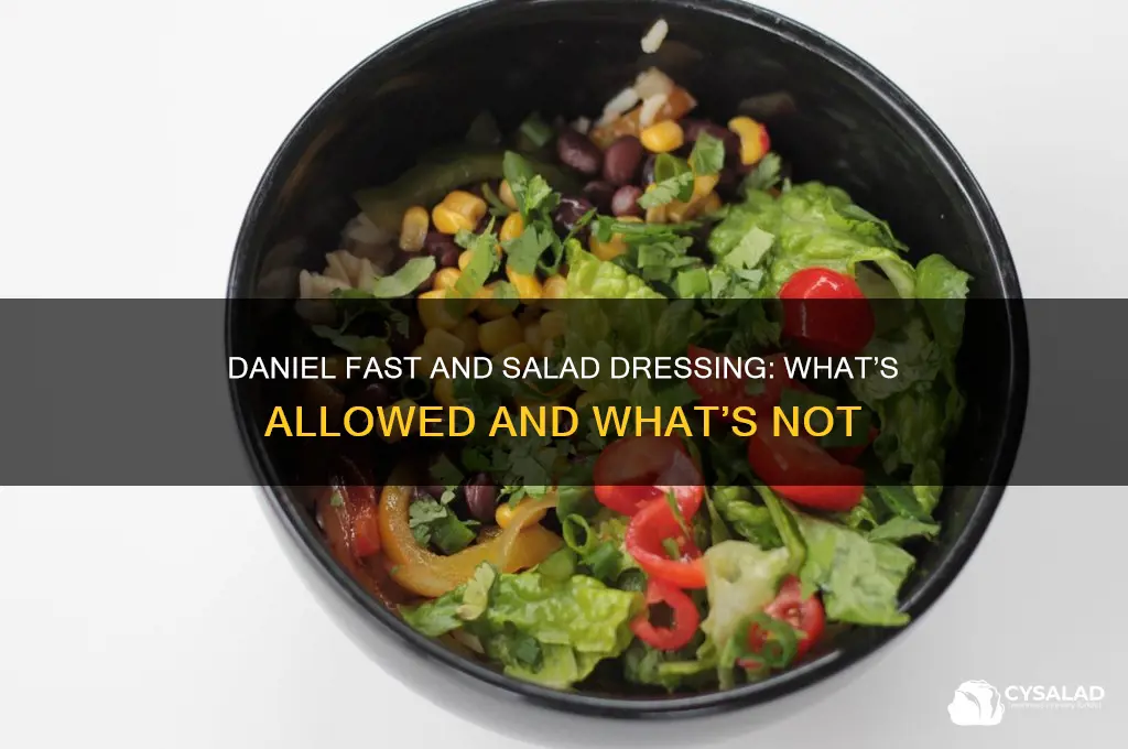 Daniel Fast And Salad Dressing: What’S Allowed And What’S Not | CySalad