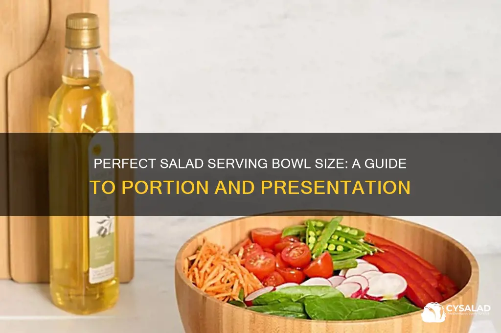 Perfect Salad Serving Bowl Size: A Guide To Portion And Presentation ...