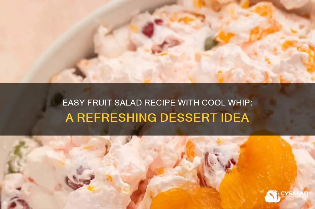 Easy Fruit Salad Recipe With Cool Whip: A Refreshing Dessert Idea | CySalad