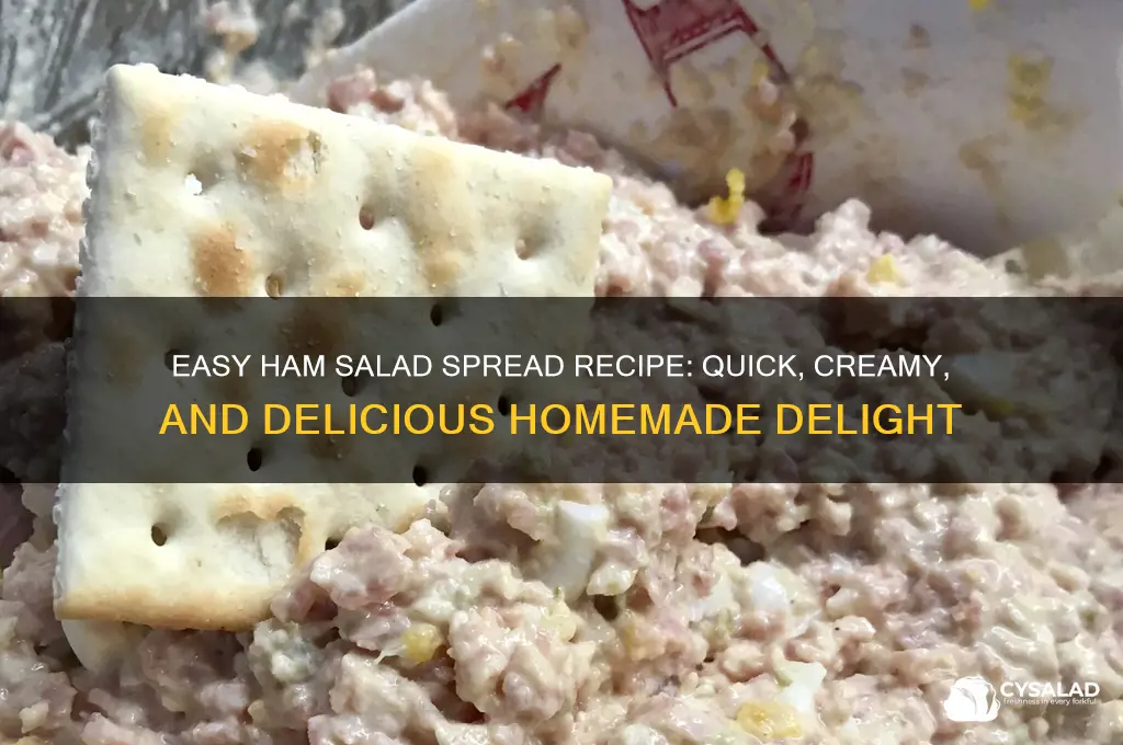 Easy Ham Salad Spread Recipe: Quick, Creamy, And Delicious Homemade ...