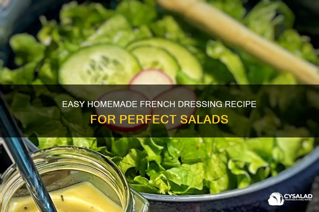Easy Homemade French Dressing Recipe For Perfect Salads | CySalad