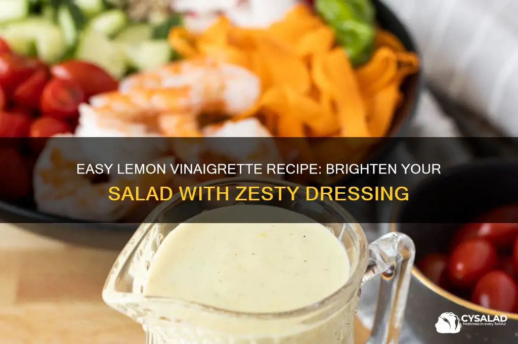Easy Lemon Vinaigrette Recipe: Brighten Your Salad With Zesty Dressing ...