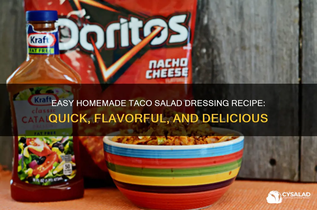 Easy Homemade Taco Salad Dressing Recipe: Quick, Flavorful, And ...