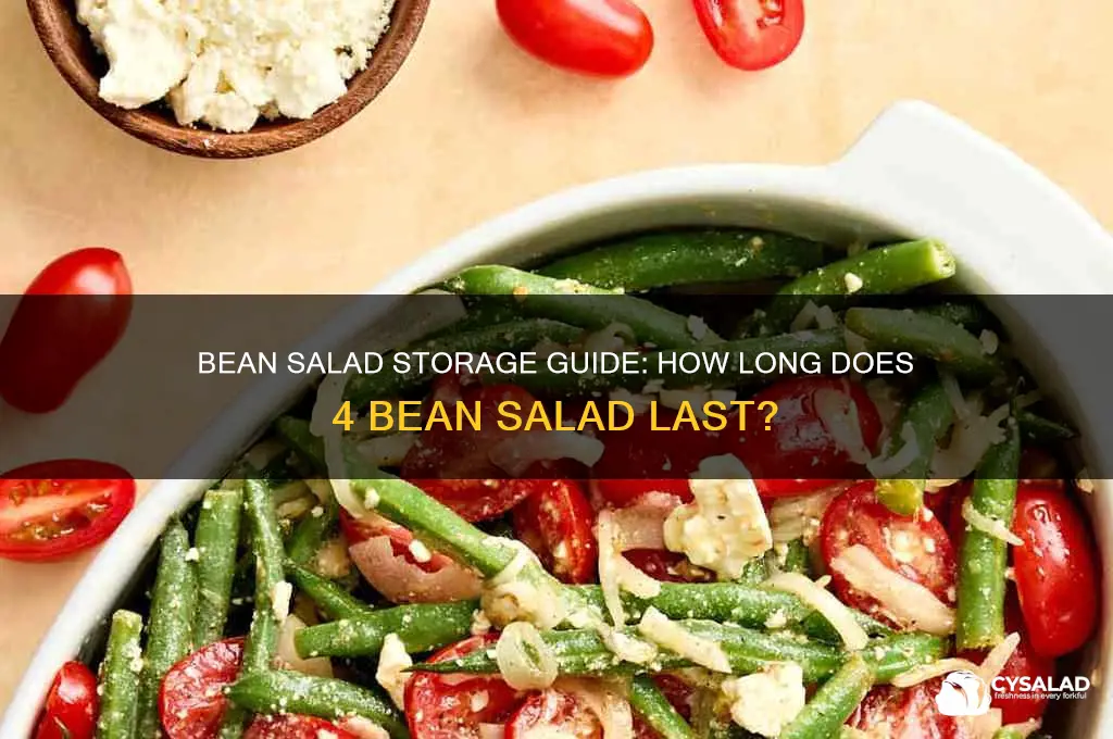 Bean Salad Storage Guide: How Long Does 4 Bean Salad Last? | CySalad