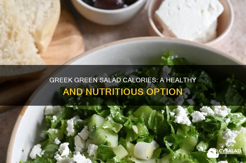 Greek Green Salad Calories: A Healthy And Nutritious Option | CySalad