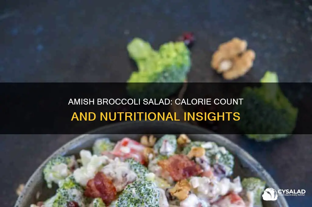 Amish Broccoli Salad: Calorie Count And Nutritional Insights | CySalad