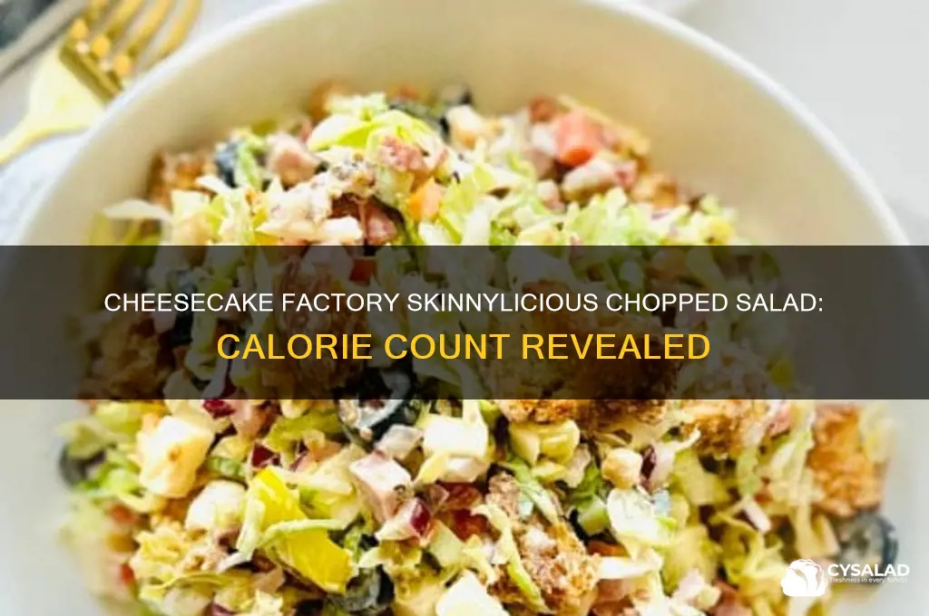 Cheesecake Factory Skinnylicious Chopped Salad: Calorie Count Revealed ...