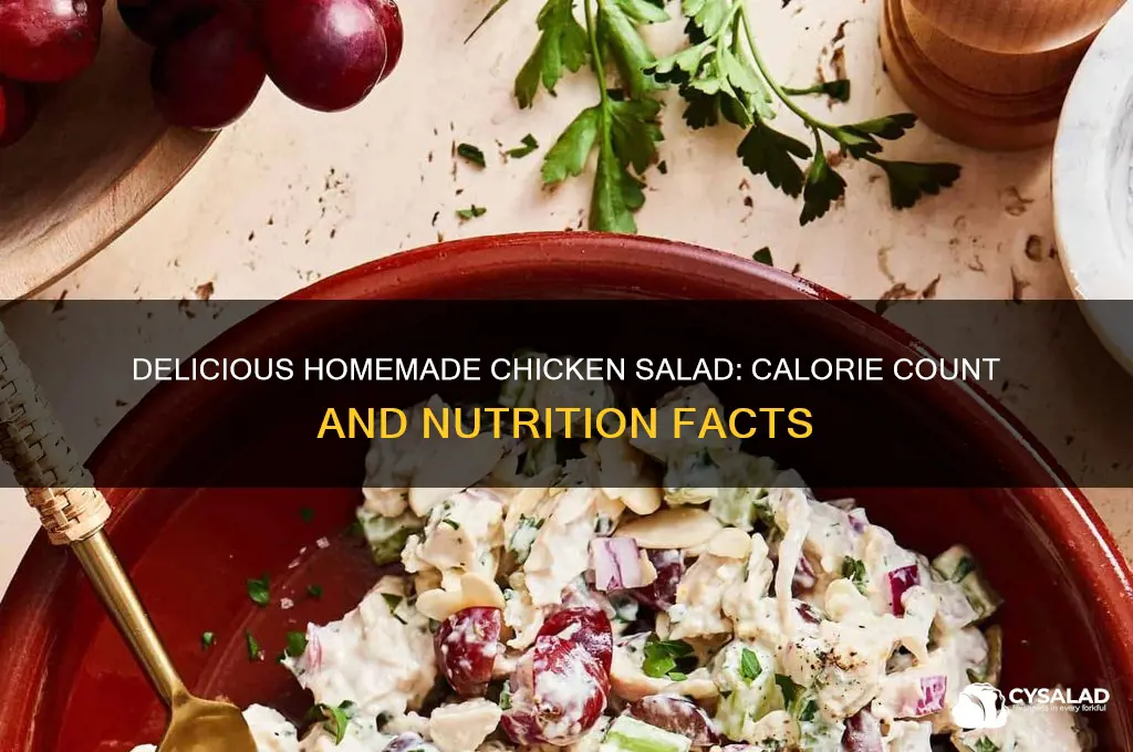Delicious Homemade Chicken Salad: Calorie Count And Nutrition Facts ...