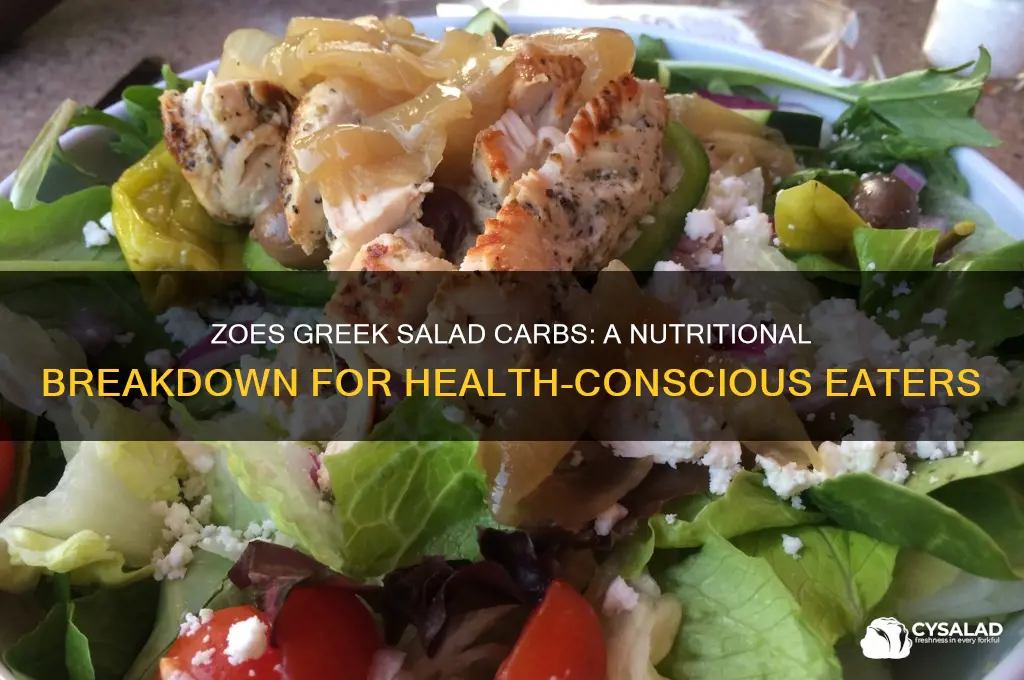 Zoes Greek Salad Carbs: A Nutritional Breakdown For Health-Conscious ...