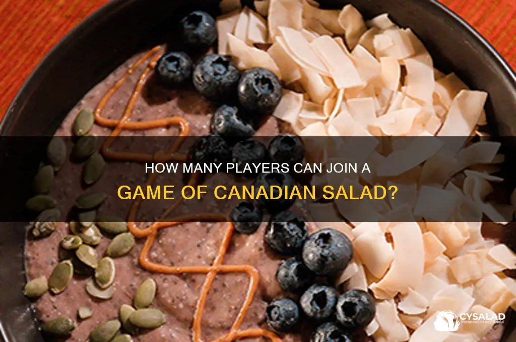 How Many Players Can Join A Game Of Canadian Salad? | CySalad