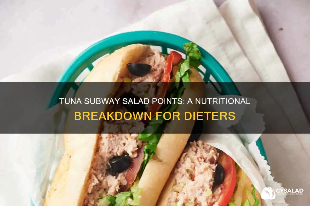Tuna Subway Salad Points: A Nutritional Breakdown For Dieters | CySalad