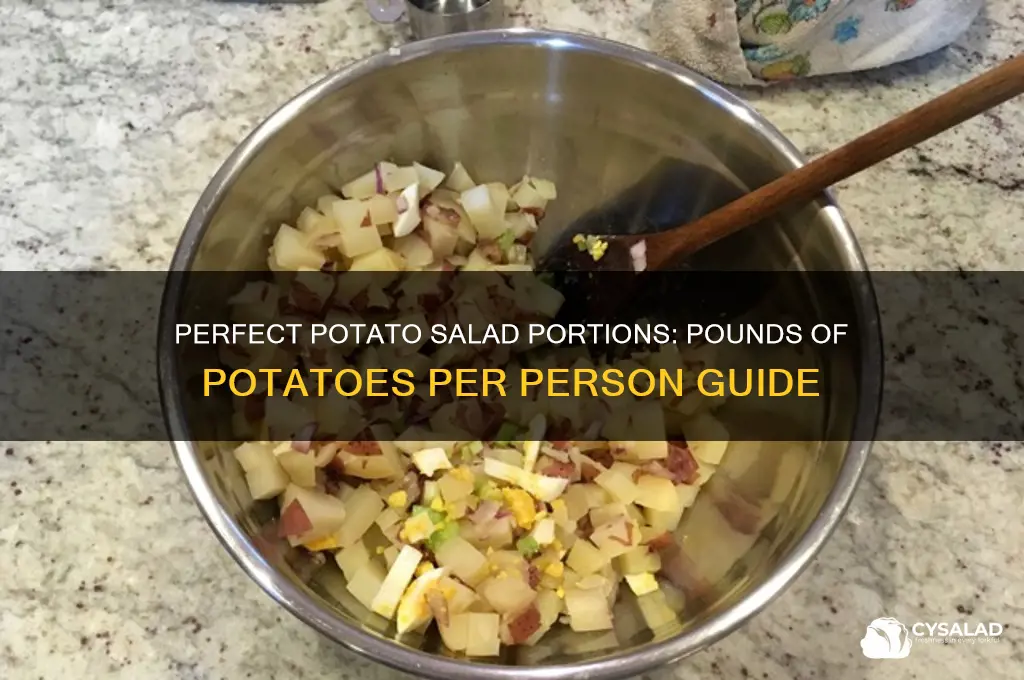 Perfect Potato Salad Portions: Pounds Of Potatoes Per Person Guide ...