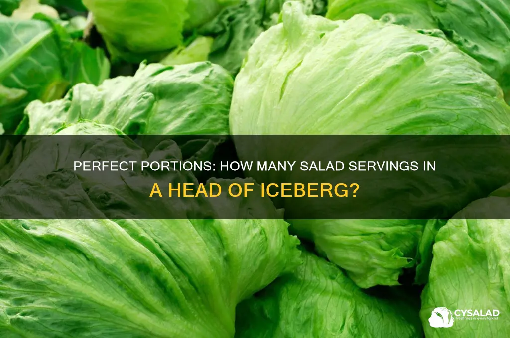 Perfect Portions: How Many Salad Servings In A Head Of Iceberg? | CySalad