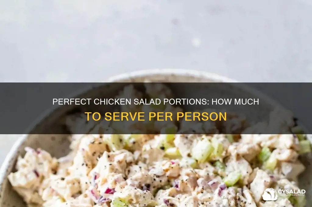 Perfect Chicken Salad Portions: How Much To Serve Per Person | CySalad