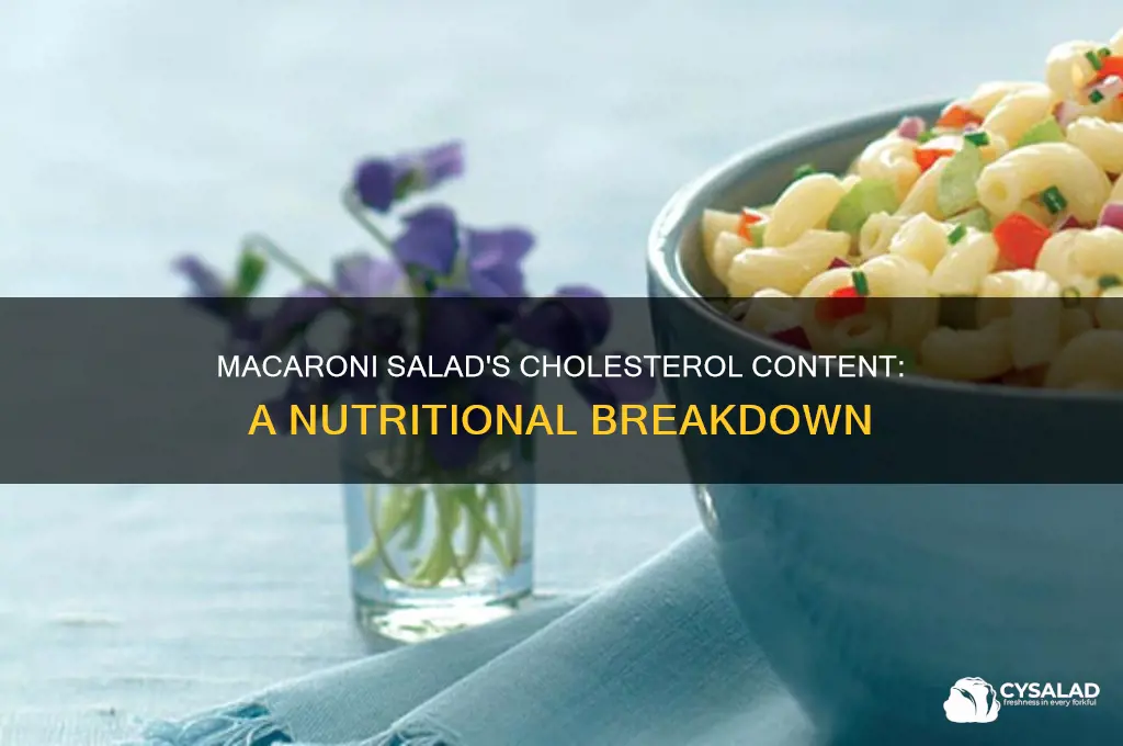 Macaroni Salad's Cholesterol Content: A Nutritional Breakdown | CySalad