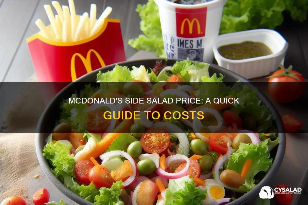 Mcdonald's Side Salad Price: A Quick Guide To Costs | CySalad