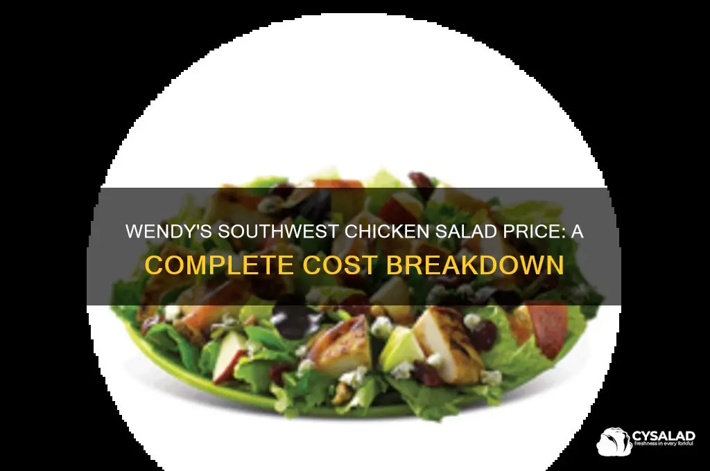 Wendy's Southwest Chicken Salad Price: A Complete Cost Breakdown | CySalad