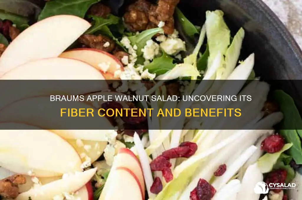 Braums Apple Walnut Salad: Uncovering Its Fiber Content And Benefits ...