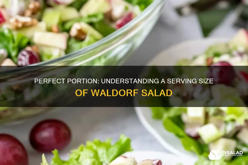 Perfect Portion: Understanding A Serving Size Of Waldorf Salad | CySalad