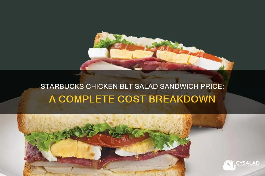 Starbucks Chicken Blt Salad Sandwich Price: A Complete Cost Breakdown ...