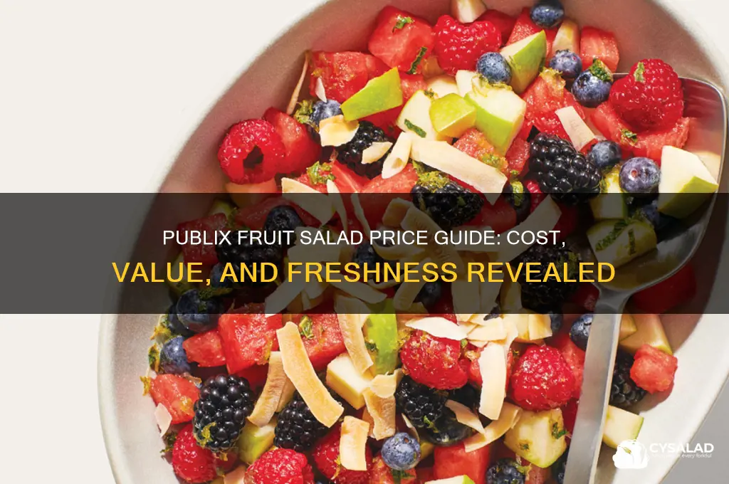 Publix Fruit Salad Price Guide: Cost, Value, And Freshness Revealed ...