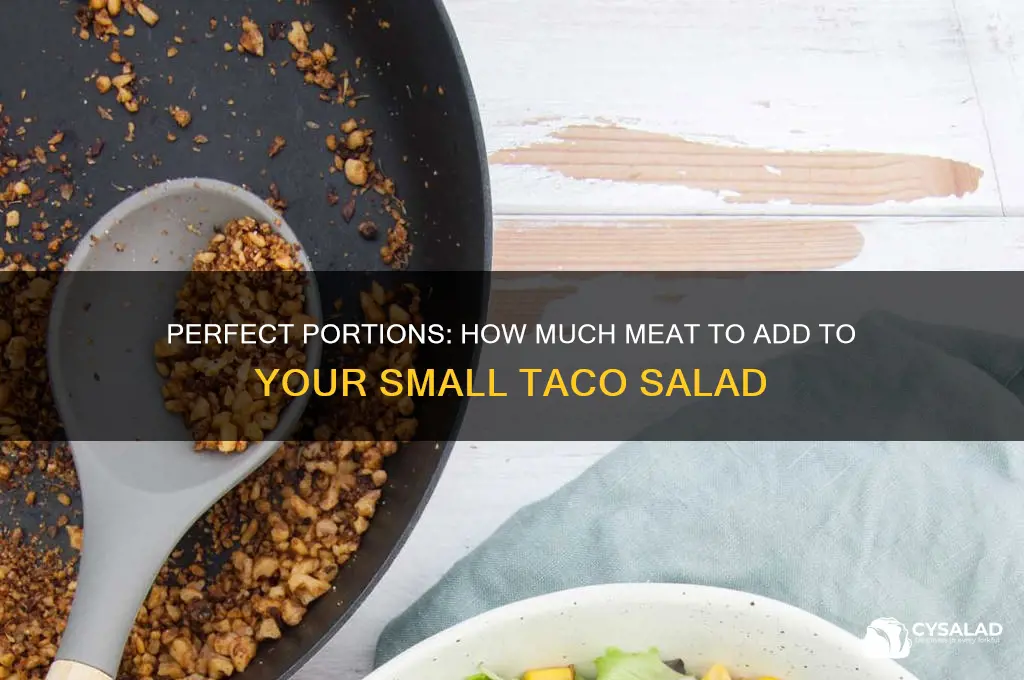 Perfect Portions: How Much Meat To Add To Your Small Taco Salad | CySalad