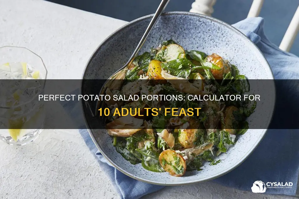 Perfect Potato Salad Portions: Calculator For 10 Adults' Feast | CySalad