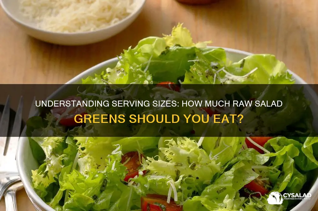 Understanding Serving Sizes: How Much Raw Salad Greens Should You Eat ...