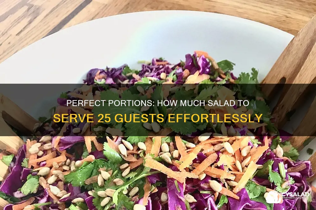 Perfect Portions: How Much Salad To Serve 25 Guests Effortlessly | CySalad