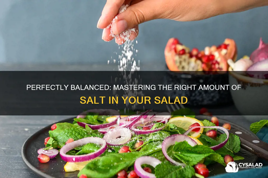 Perfectly Balanced: Mastering The Right Amount Of Salt In Your Salad ...