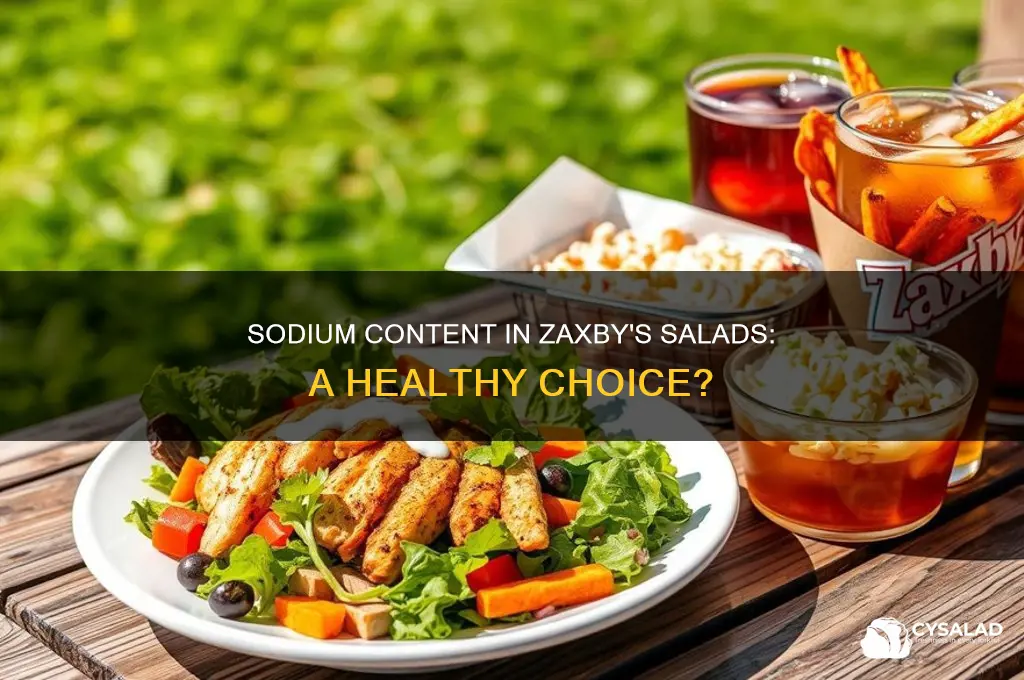 Sodium Content In Zaxby's Salads: A Healthy Choice? | CySalad