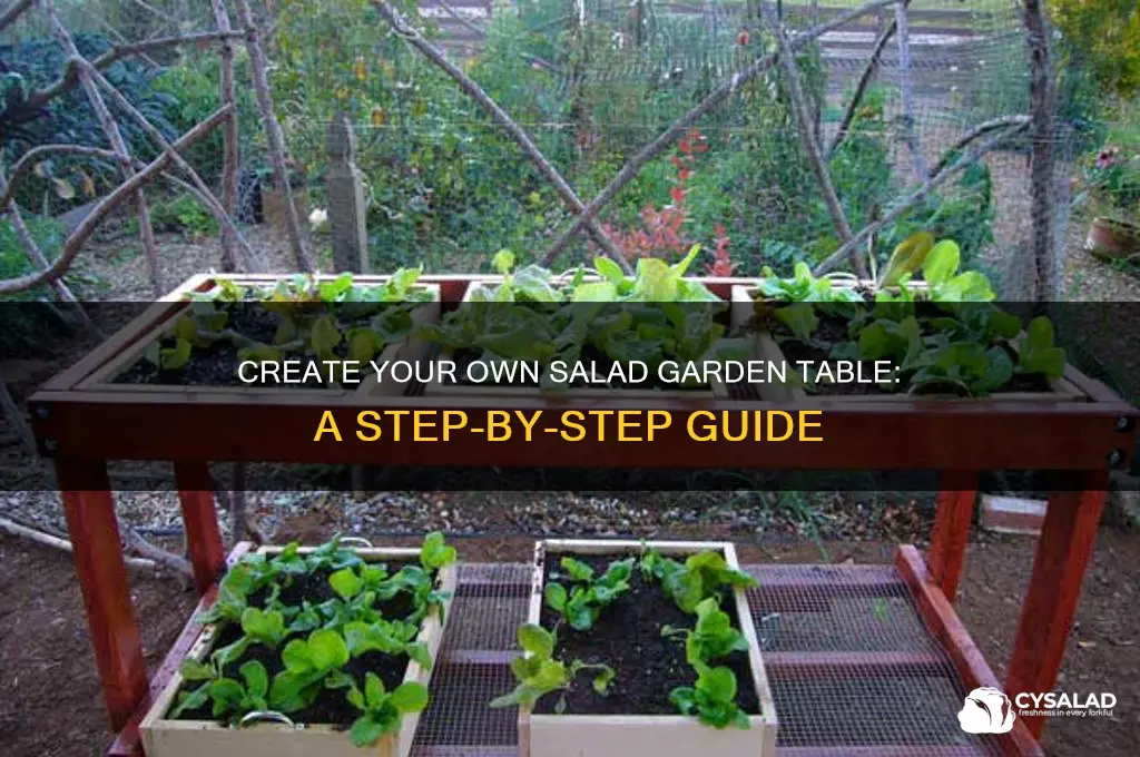 Create Your Own Salad Garden Table: A Step-By-Step Guide | CySalad