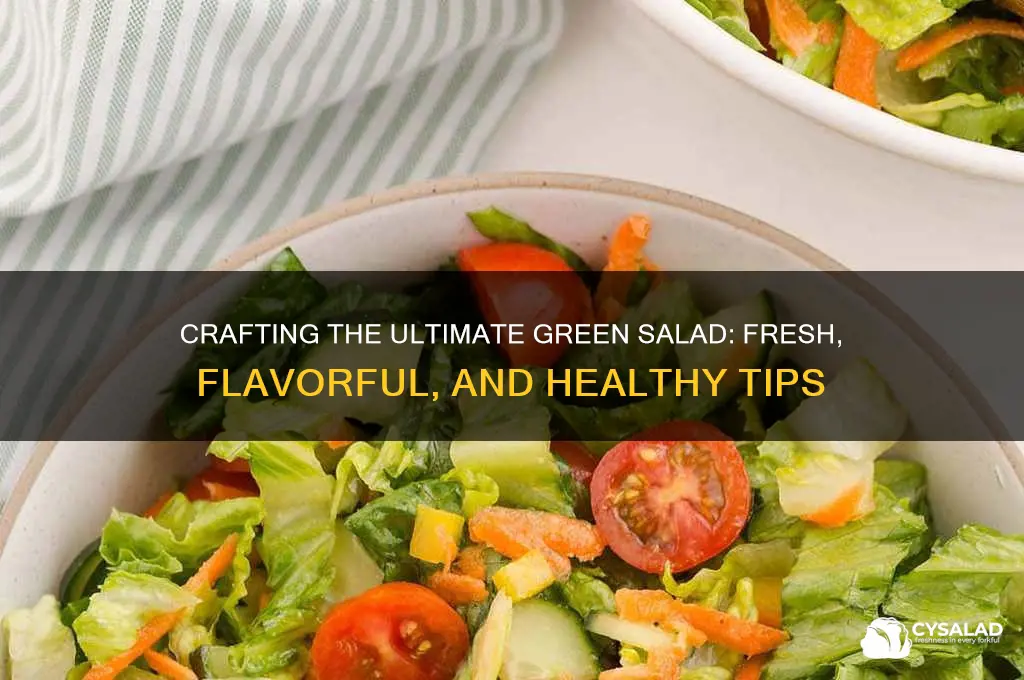 Crafting The Ultimate Green Salad: Fresh, Flavorful, And Healthy Tips ...