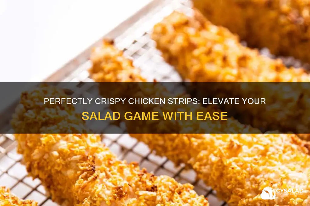 Perfectly Crispy Chicken Strips: Elevate Your Salad Game With Ease ...