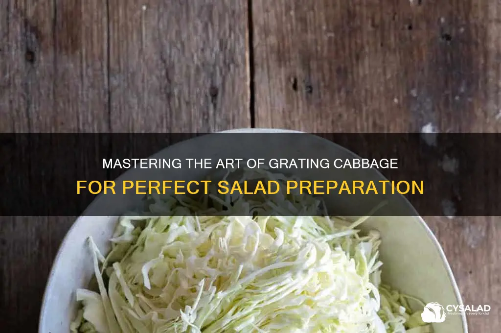Mastering The Art Of Grating Cabbage For Perfect Salad Preparation ...