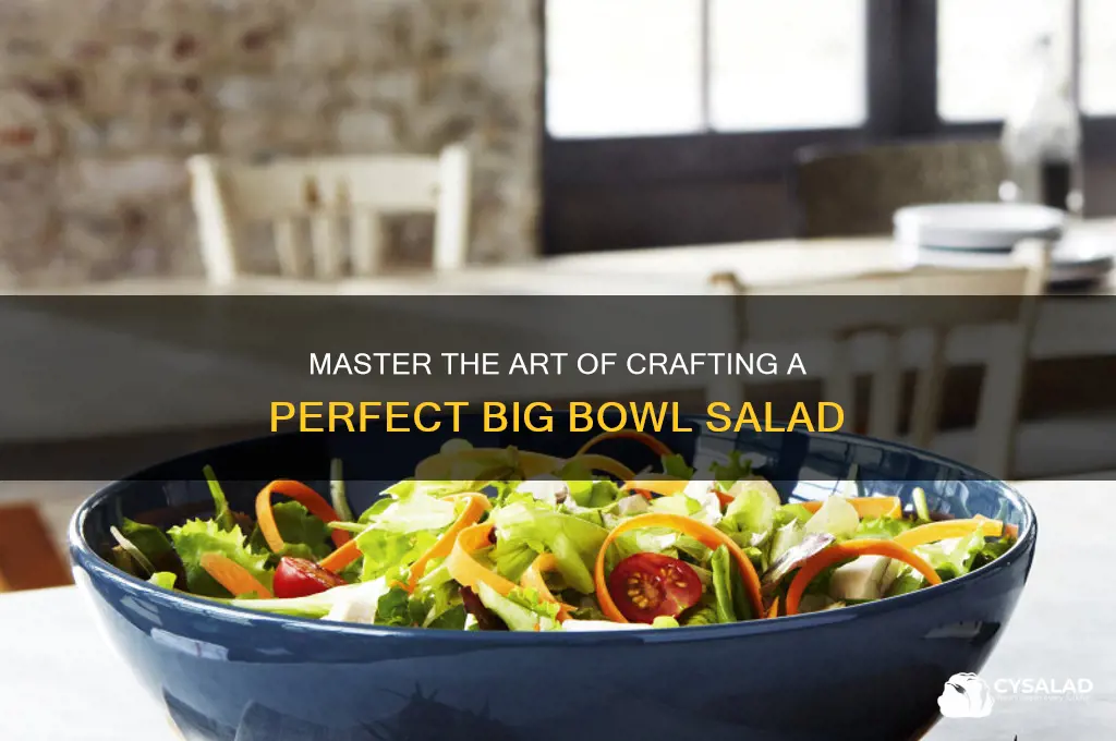 Master The Art Of Crafting A Perfect Big Bowl Salad | CySalad