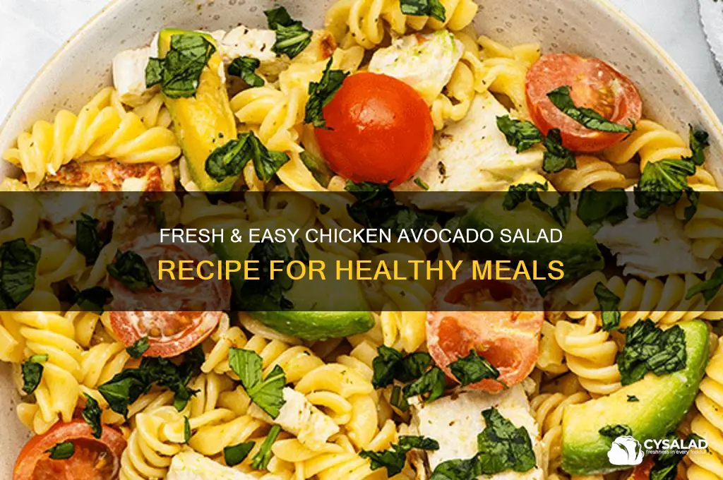 Fresh & Easy Chicken Avocado Salad Recipe For Healthy Meals | CySalad