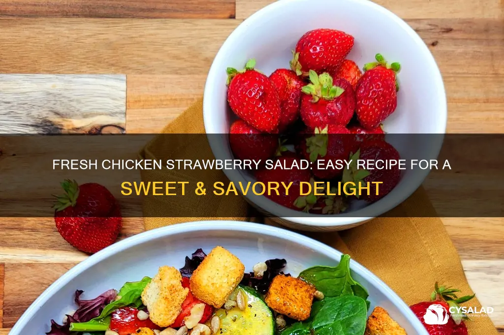 Fresh Chicken Strawberry Salad: Easy Recipe For A Sweet & Savory ...
