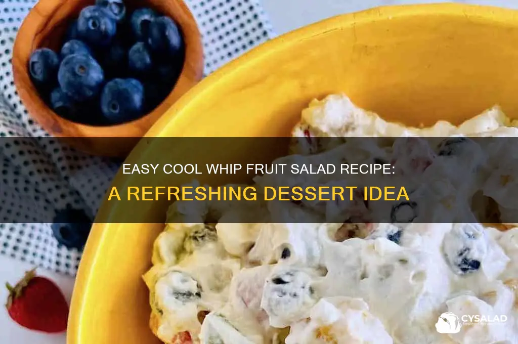 Easy Cool Whip Fruit Salad Recipe: A Refreshing Dessert Idea | CySalad