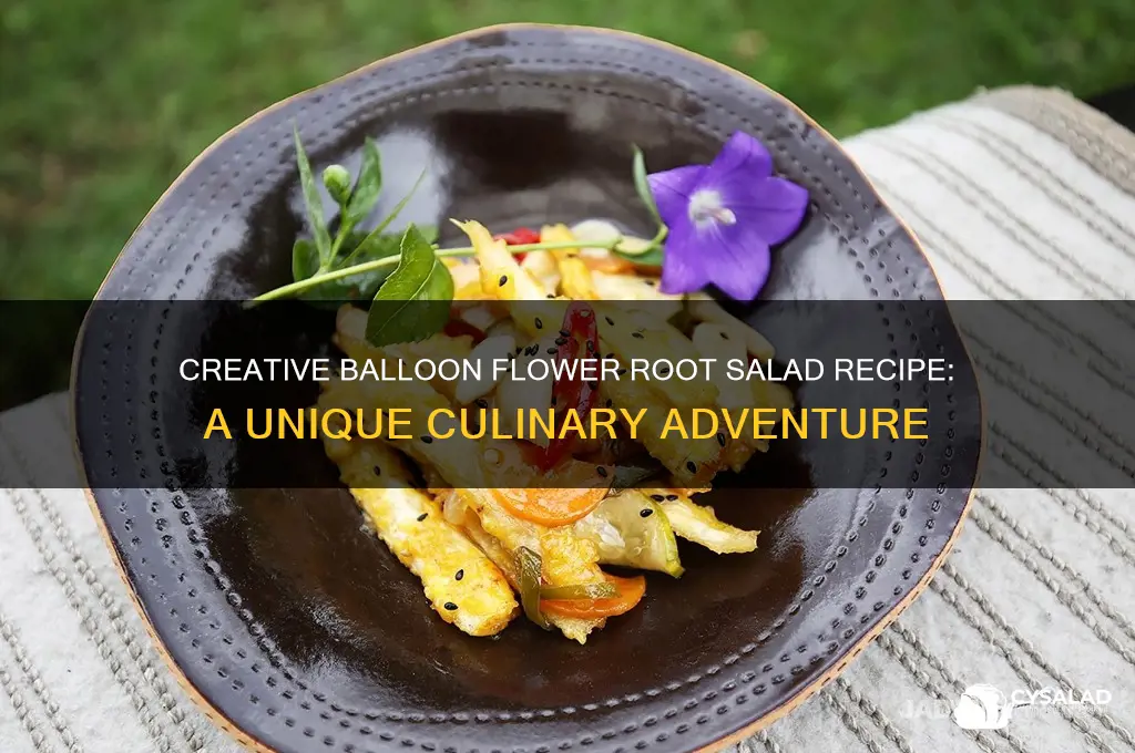Creative Balloon Flower Root Salad Recipe: A Unique Culinary Adventure ...
