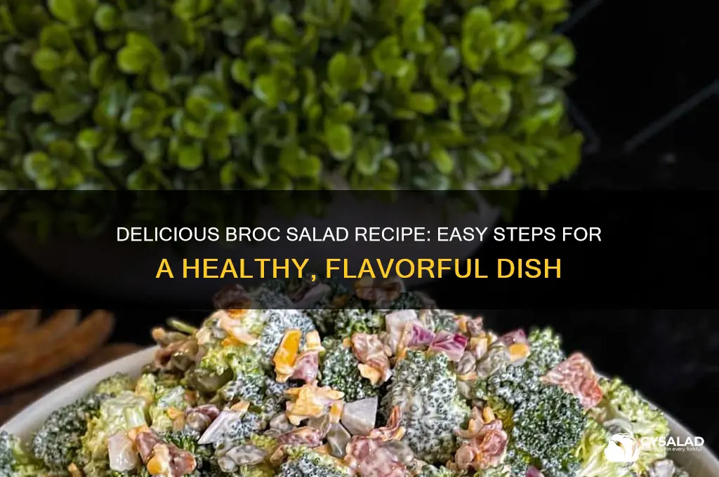 Delicious Broc Salad Recipe: Easy Steps For A Healthy, Flavorful Dish ...