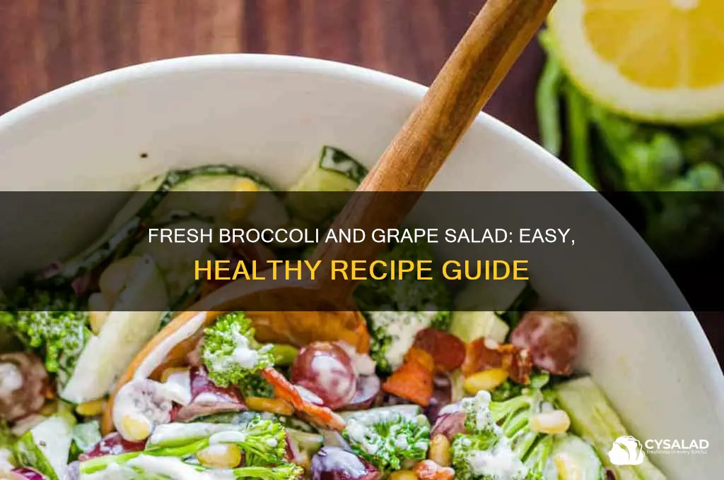 Fresh Broccoli And Grape Salad: Easy, Healthy Recipe Guide | CySalad