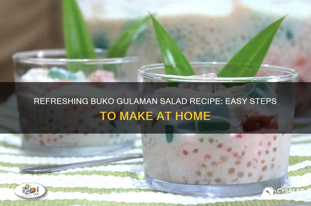 Refreshing Buko Gulaman Salad Recipe: Easy Steps To Make At Home | CySalad