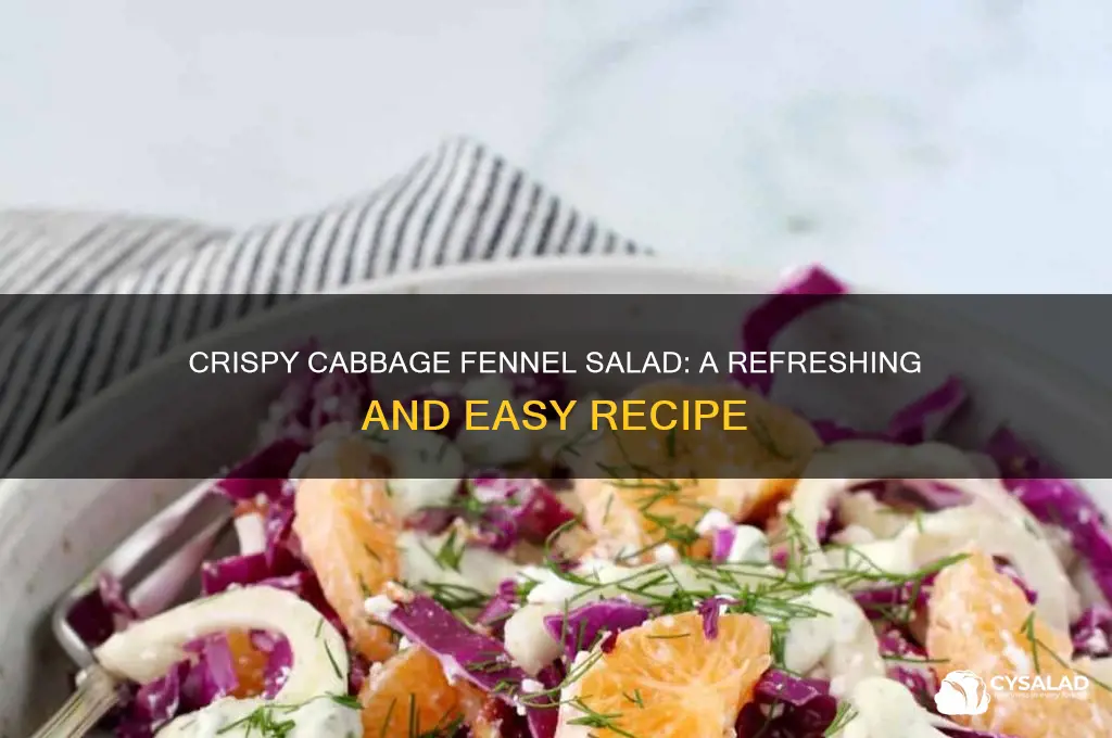 Crispy Cabbage Fennel Salad: A Refreshing And Easy Recipe | CySalad