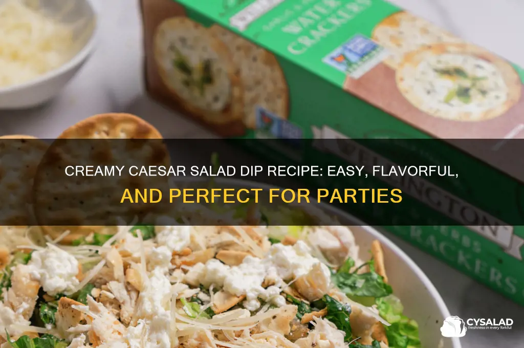 Creamy Caesar Salad Dip Recipe: Easy, Flavorful, And Perfect For ...