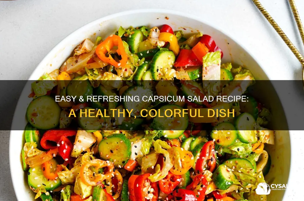 Easy & Refreshing Capsicum Salad Recipe: A Healthy, Colorful Dish | CySalad