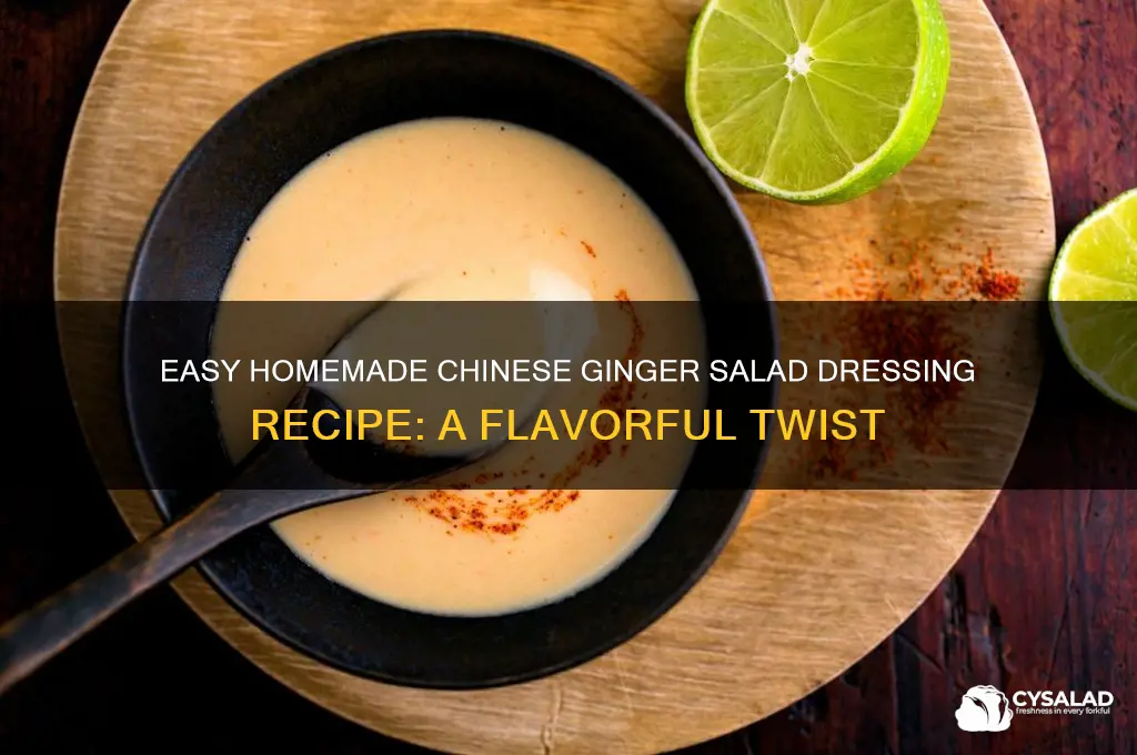 Easy Homemade Chinese Ginger Salad Dressing Recipe: A Flavorful Twist ...