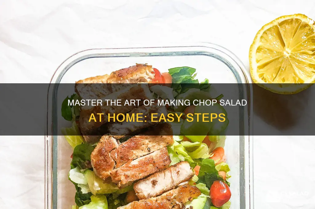 Master The Art Of Making Chop Salad At Home: Easy Steps | CySalad